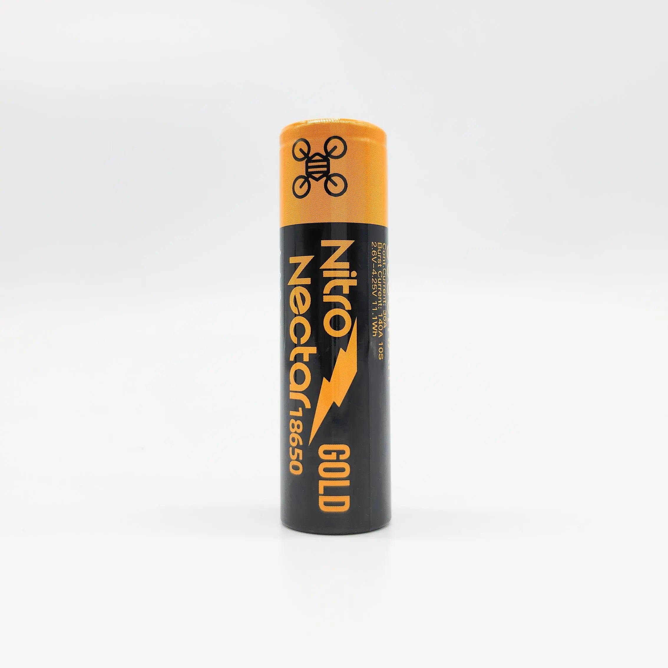 NewBeeDrone Nitro Nectar Gold 3000mAh 1S Tabless 18650 Battery – 2 Pac