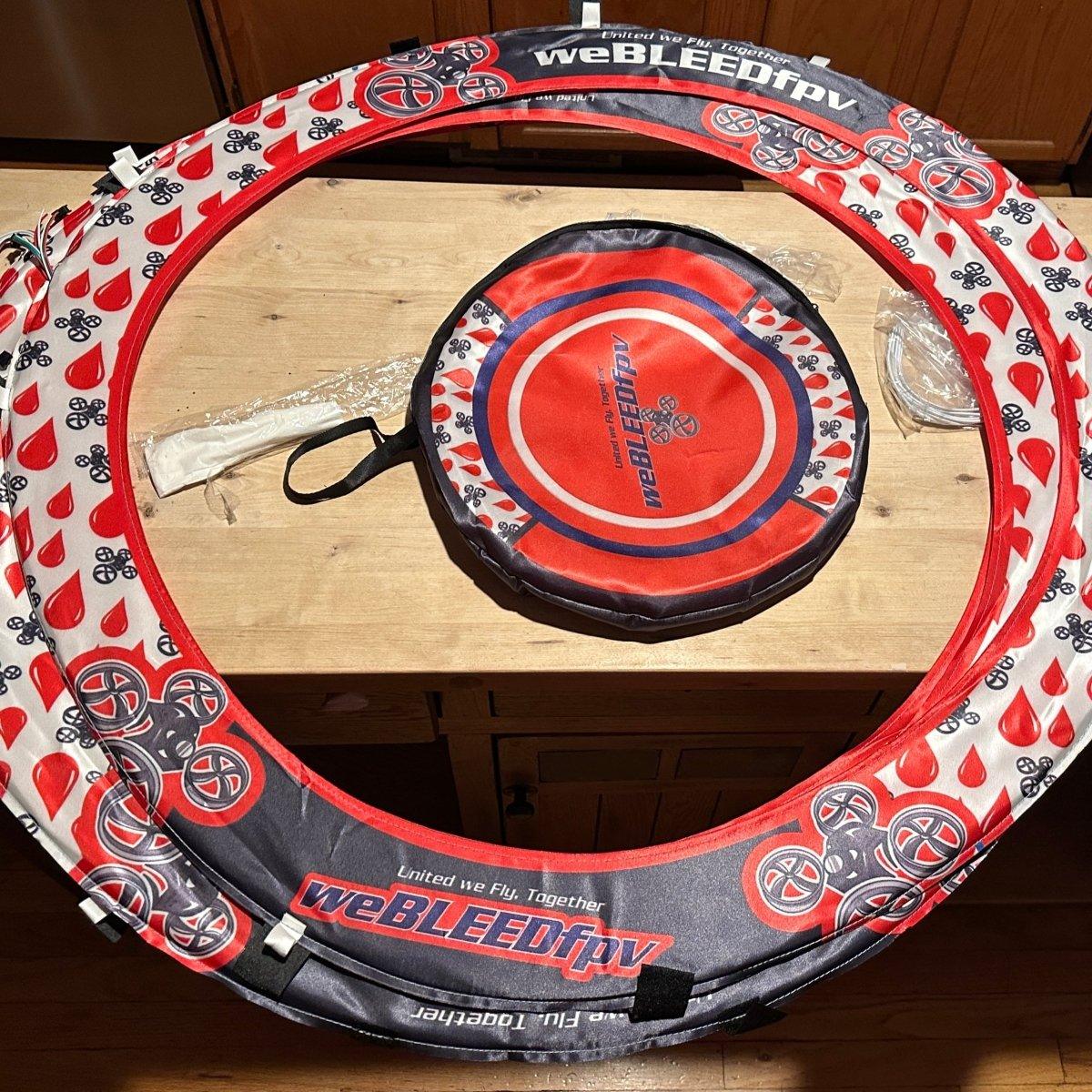 weBLEEDfpv Ultimate LED Whoop Gate Package (V4) from WREKD Co.